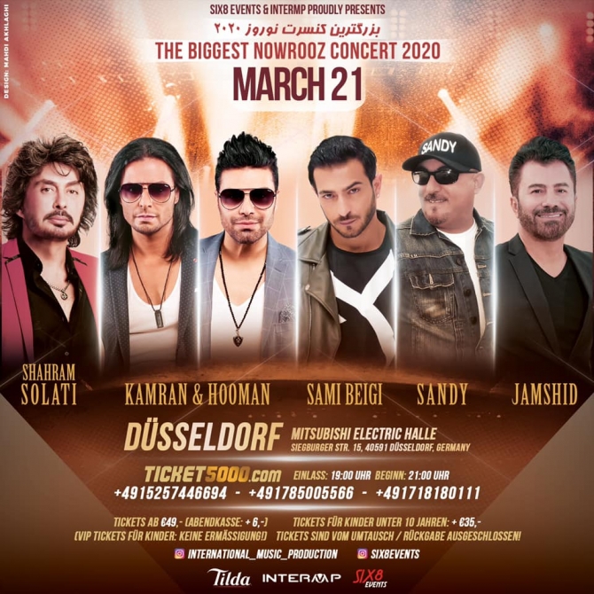 The biggest Nowruz Concert in Düsseldorf! - Tizo Ticketing